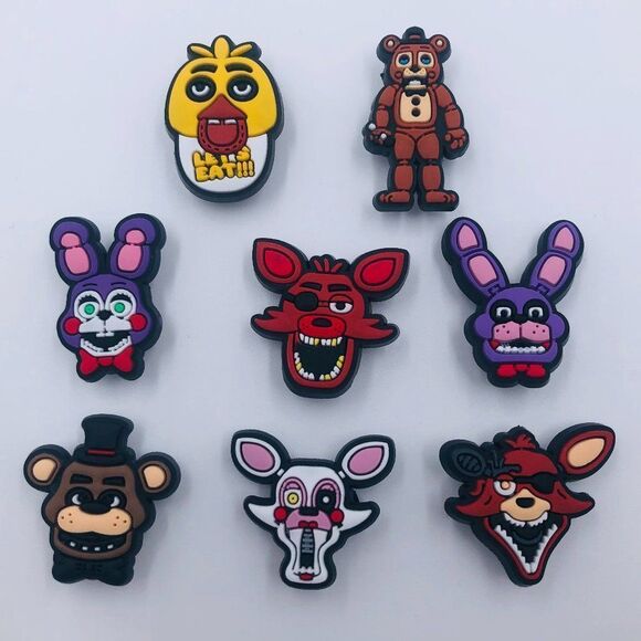 CROCS | Accessories | 8pc Five Nights Atfreddys Shoecharms Croc ...